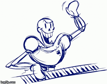 Papyrus playing piano - Imgflip