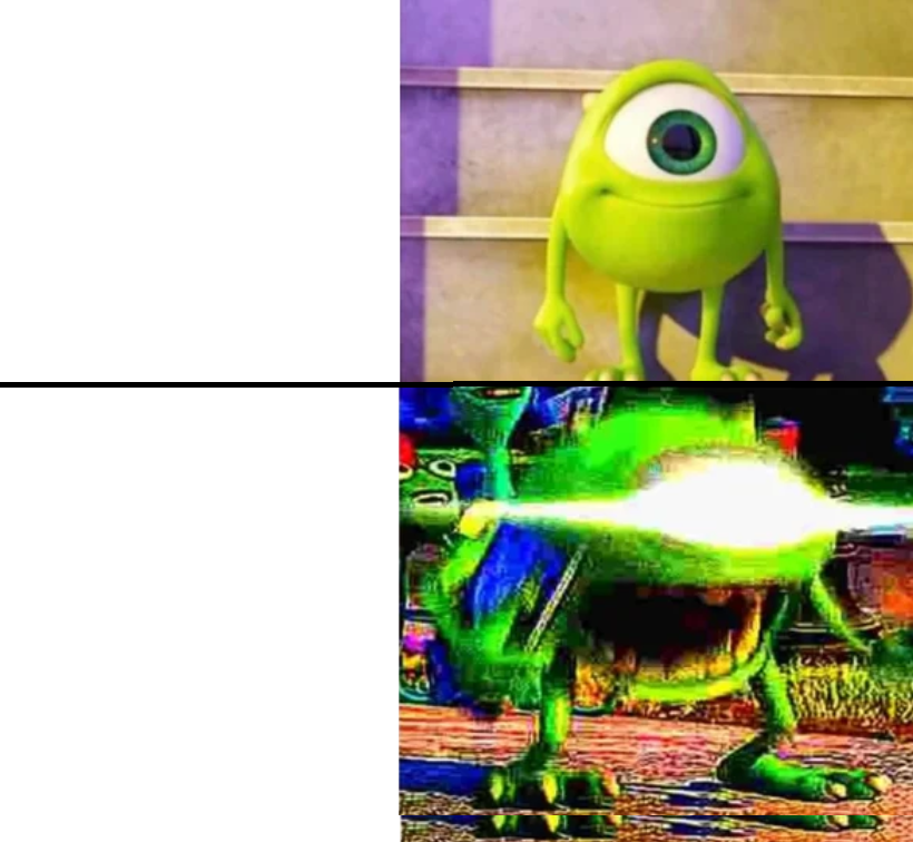 Mike Wazowski Meme Template