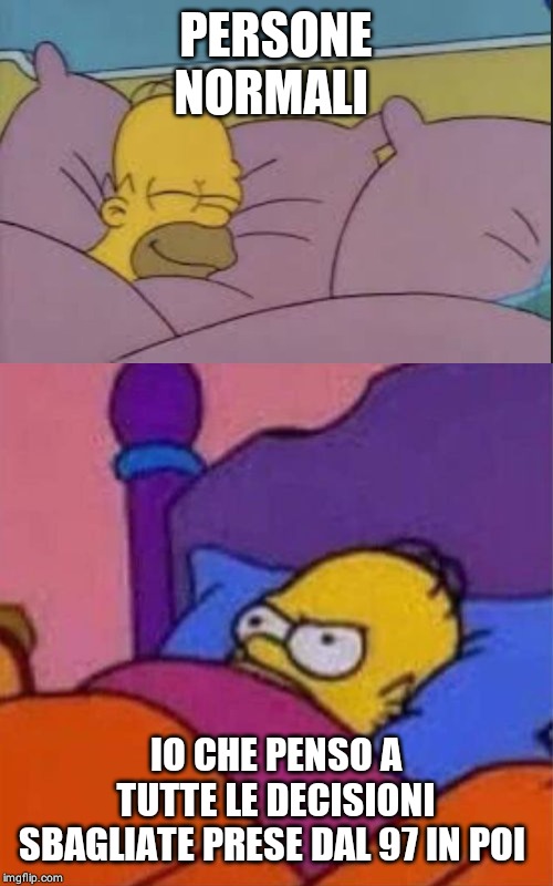 Image tagged in angry homer simpson in bed,how i sleep homer simpson ...