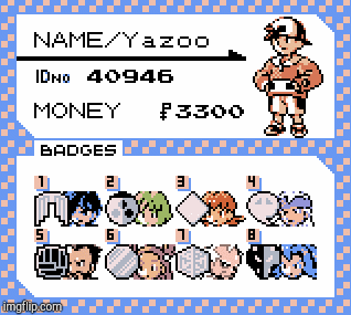 Pokemon Silver Badges - Imgflip
