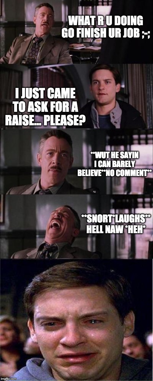 Peter Parker Cry Meme - Imgflip