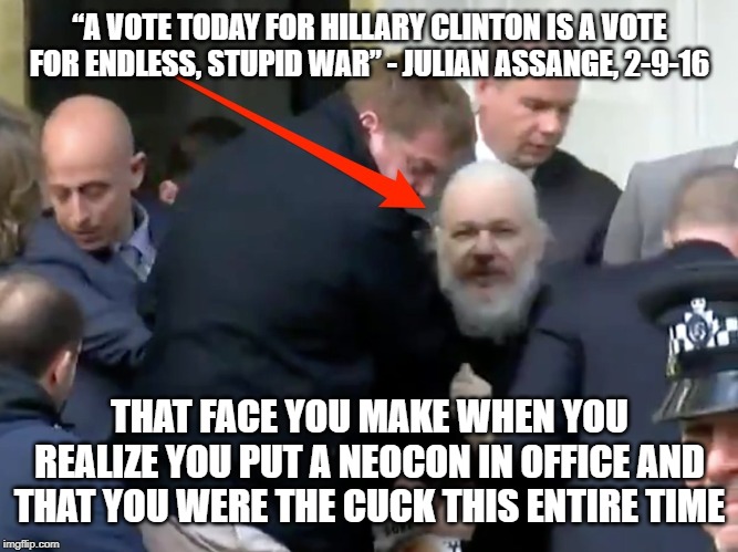 But but but Hillary's a neocon! - Imgflip