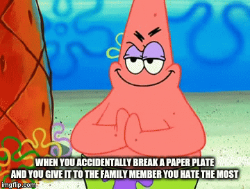 Evil Patrick - Imgflip