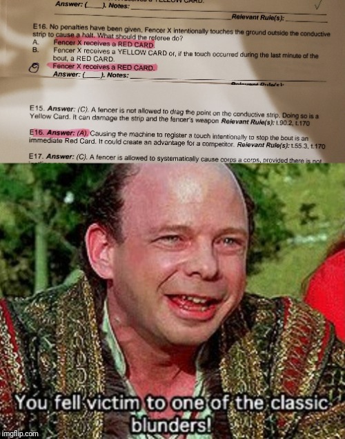 Image tagged in you fell victim to one of the classic blunders - Imgflip