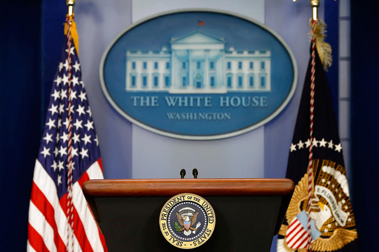 Empty White House Podium Blank Template Imgflip