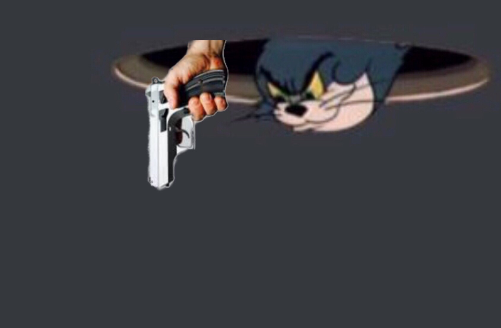 Tom With A Gun Blank Template Imgflip