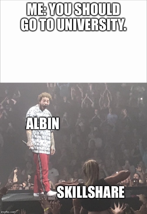 Image tagged in white screen,flashing post malone - Imgflip