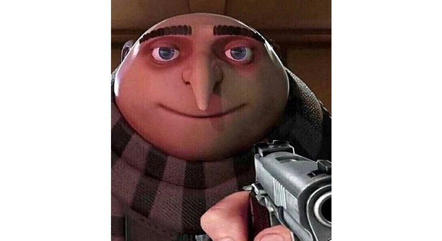 Gru With A Gun Blank Template Imgflip