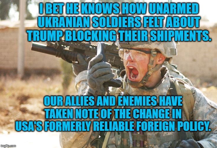 politics us army soldier yelling radio iraq war Memes & GIFs - Imgflip