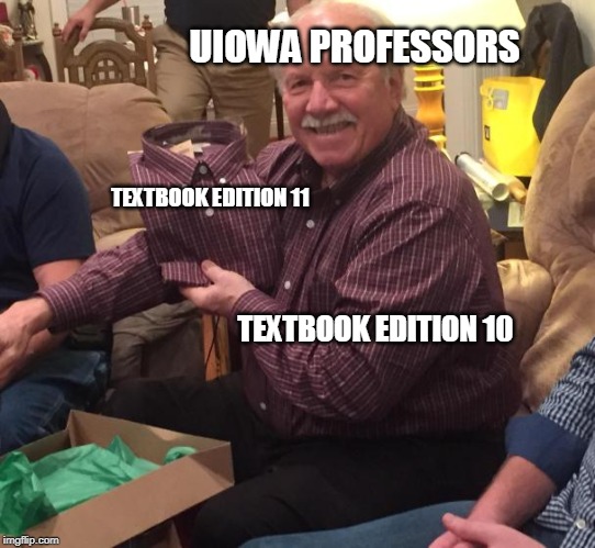 "If you order a different edition, your homework will be wrong." - Imgflip