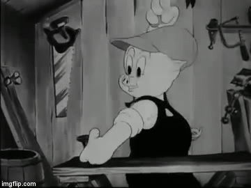 Porky & the hammer - Imgflip