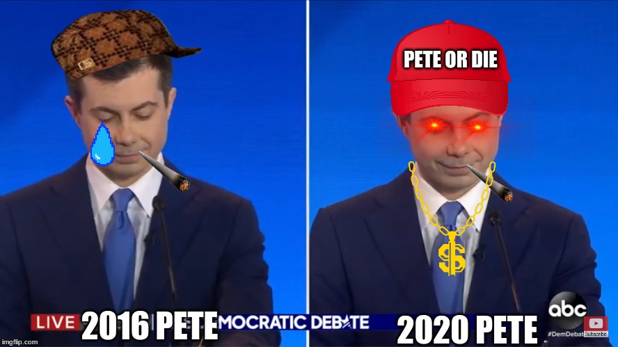 Two sides of Pete - Imgflip
