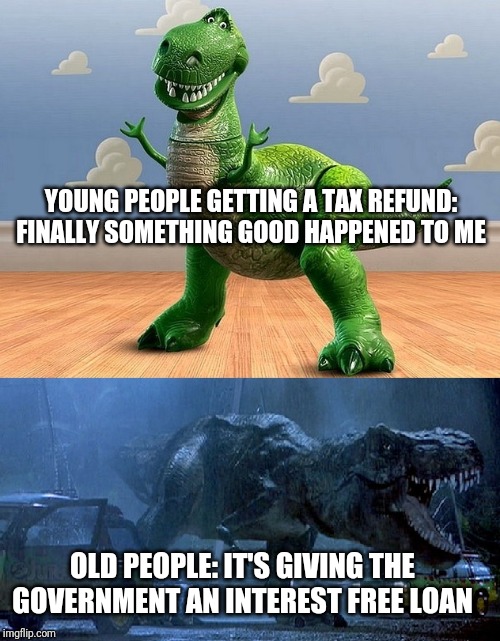 Jurassic Park Toy Story T-Rex - Imgflip