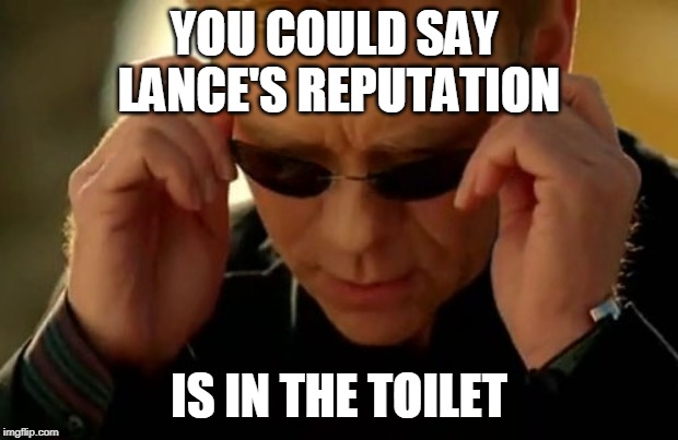 Never know where you might run into lance : r/BicyclingCirclejerk