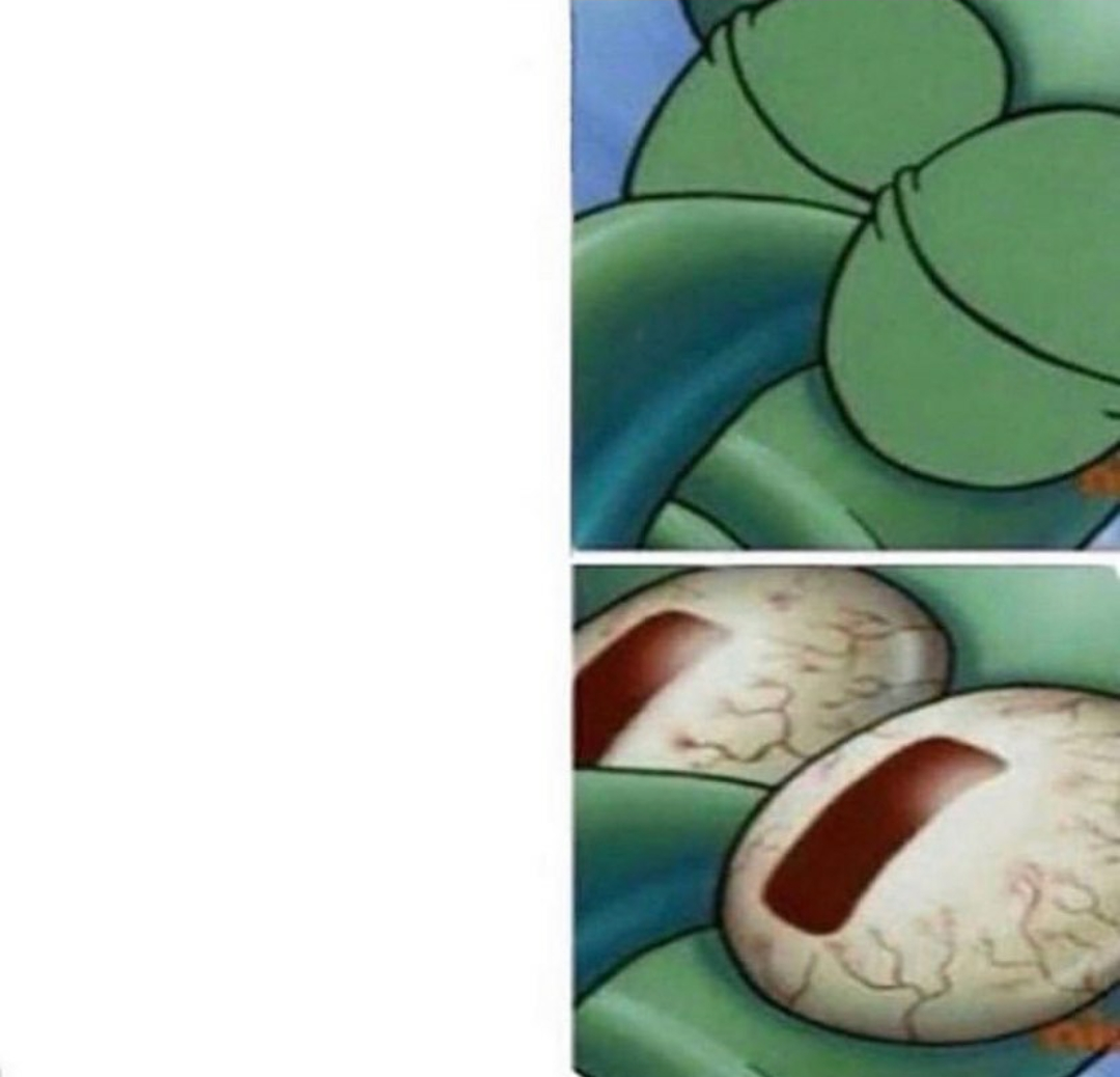 Squidward Sleeping Blank Template Imgflip