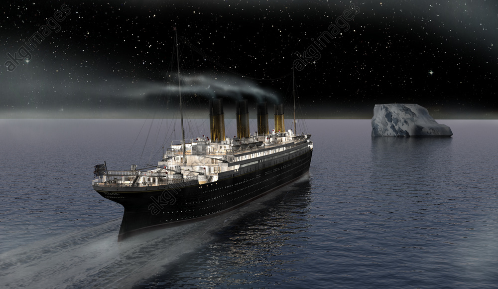 Titanic Approaching The Iceberg Blank Template Imgflip