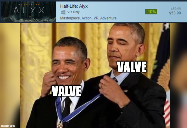 Image Tagged In Obama Giving Obama Award Imgflip