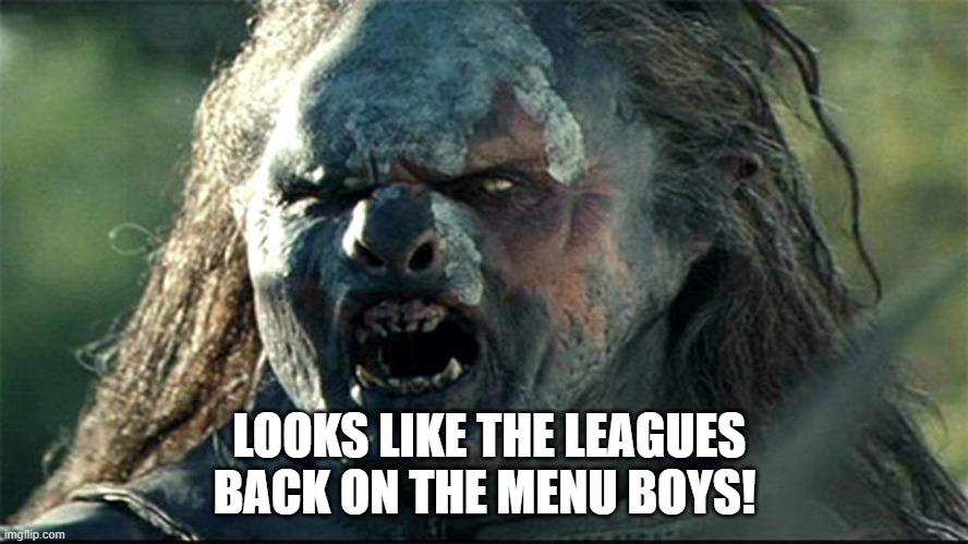 looks like meat's back on the menu, boys - Imgflip