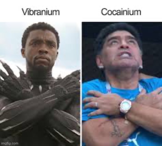 Black panther vibranium and cocainium lol - Imgflip