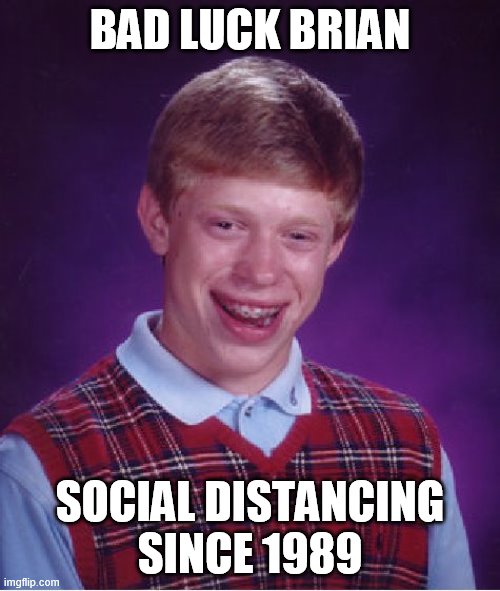 Bad Luck Brian Meme Template