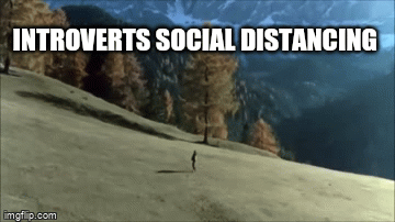 Me social distancing! - Imgflip