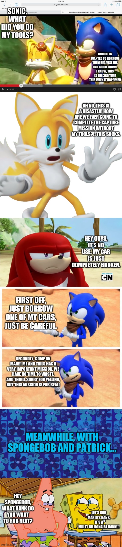 Sonic And Tails' FBI Mission To Capture Spongebob And Patrick pt.2 ...