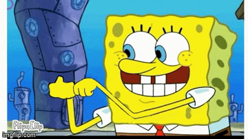 SpongeBob reeling - Imgflip