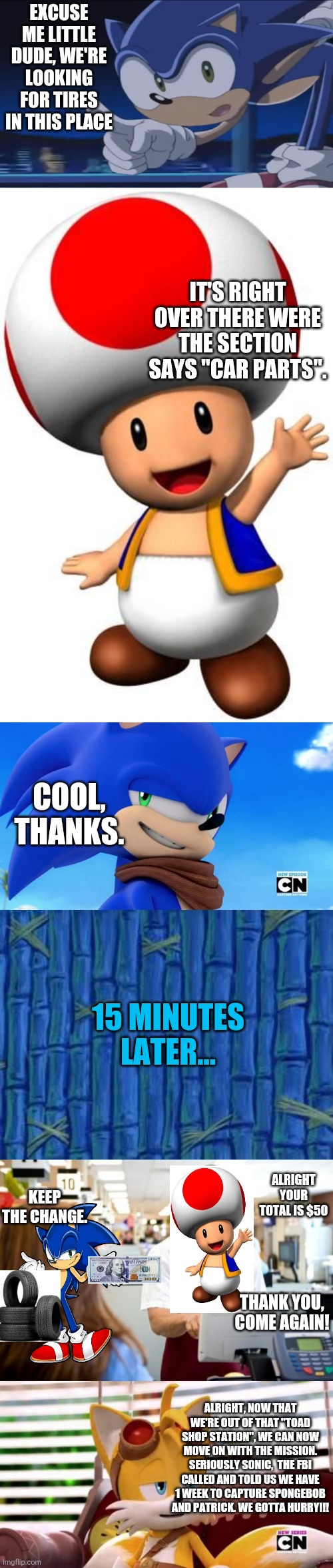 Sonic And Tails' FBI Mission To Capture Spongebob And Patrick pt.4 ...