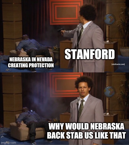 Stanford after negotiating terms of NAP - Imgflip