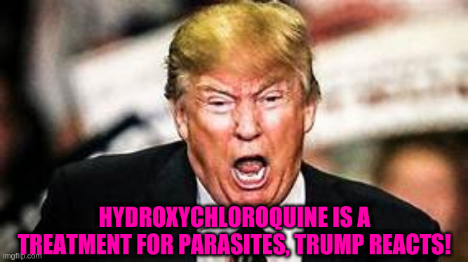 Trump reacts to Chloroquine. - Imgflip