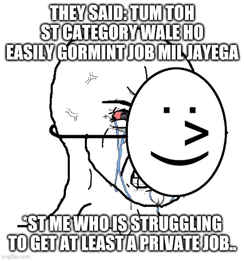 Pretending To Be Happy, Hiding Crying Behind A Mask - Imgflip