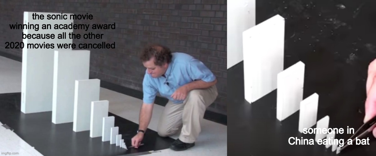 Image Tagged In Domino Effect memes sonic Movie Imgflip