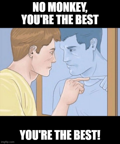 check yourself depressed guy pointing at himself mirror - Imgflip