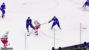 Jake Muzzin hit on Jordan Martinook - Imgflip