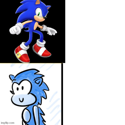 sonic comparison chart - Imgflip