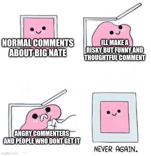 Never again - Imgflip