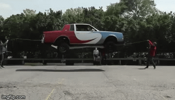 The car is jump roping. - Imgflip