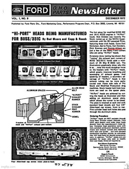 So ya wanna know about 351 Clevelands? | Page 479 | Yellow Bullet Forums