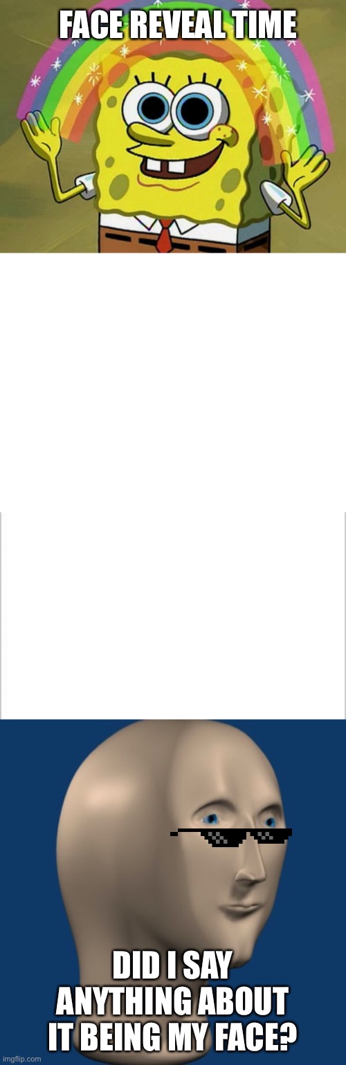 Image Tagged In Memes imagination Spongebob white Background blank 