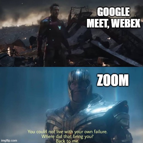 Thanos you could not live with your own failure - Imgflip