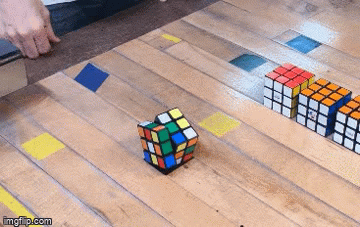 A rubik's cube that solves all by itself - Imgflip