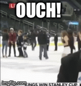 Ouch, ice fall - Imgflip