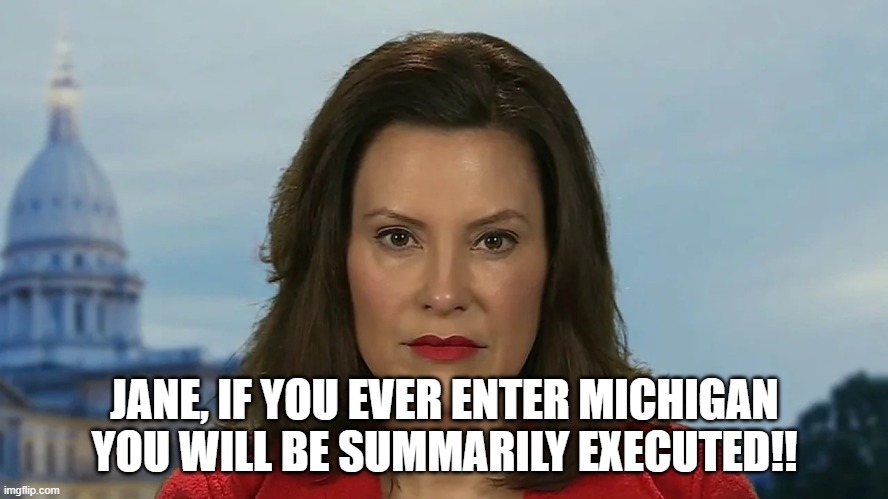 Democrat Michigan Governor Gretchen Whitmer - Imgflip