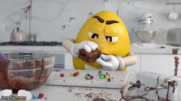 Cooking brownies with candy in a nutshell - Imgflip