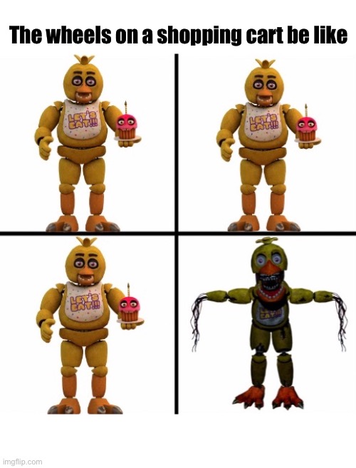 Shopping cart Chica - Imgflip