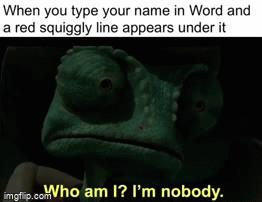i am nobody - Imgflip