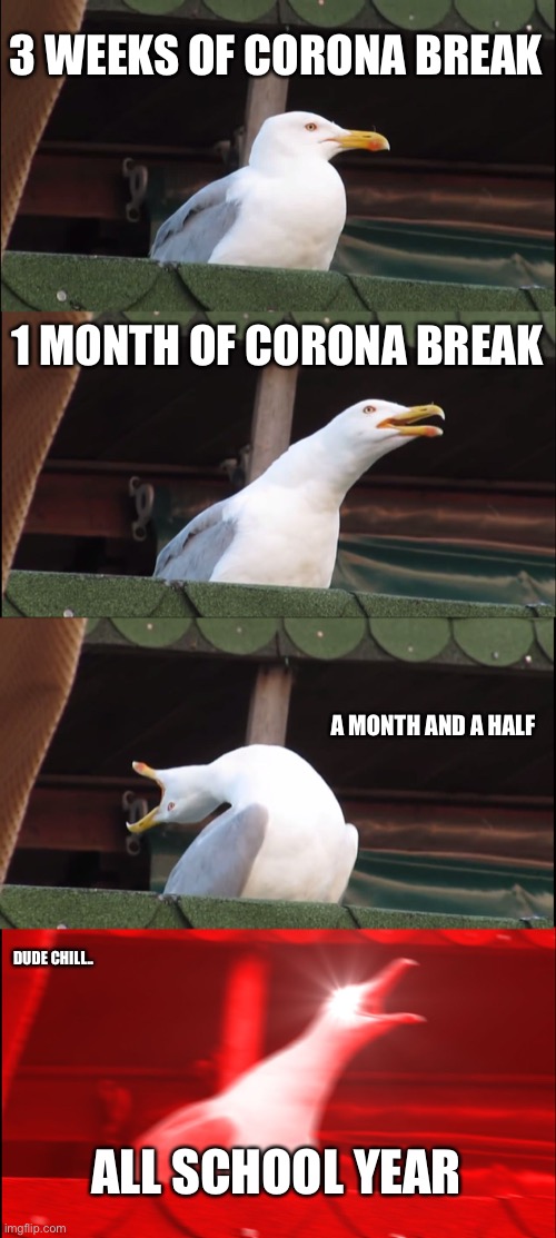 Corona break (wooo...) - Imgflip