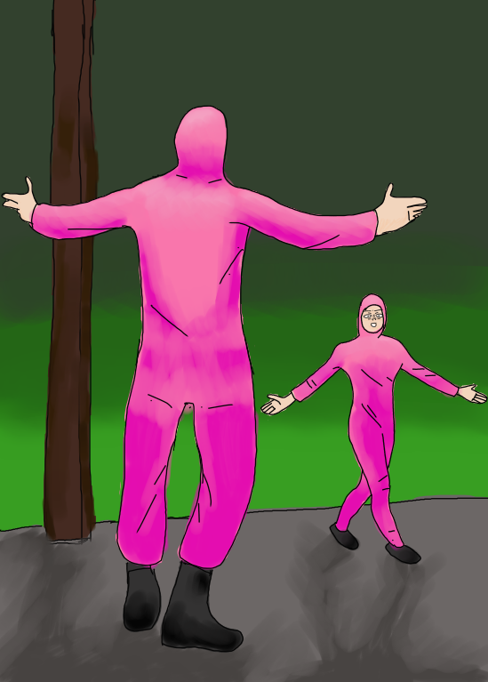 Pink Guy Blank Template Imgflip