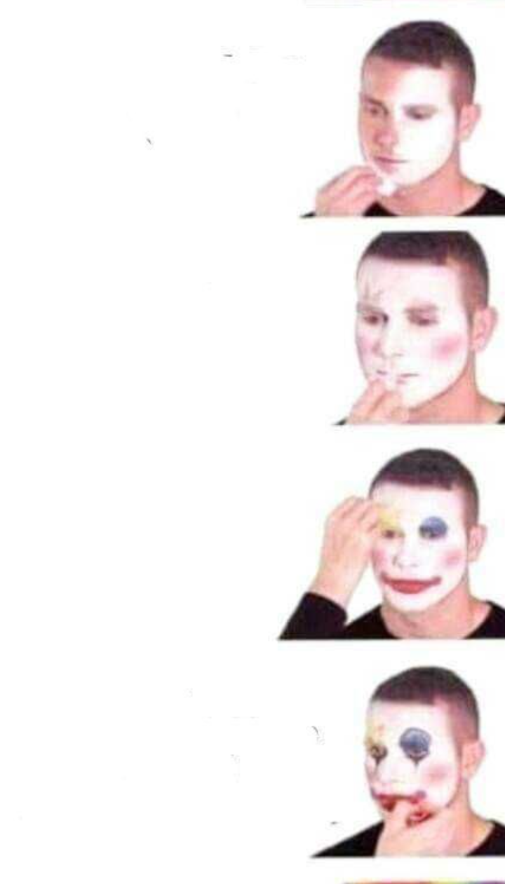 Clown Makeup Meme Template