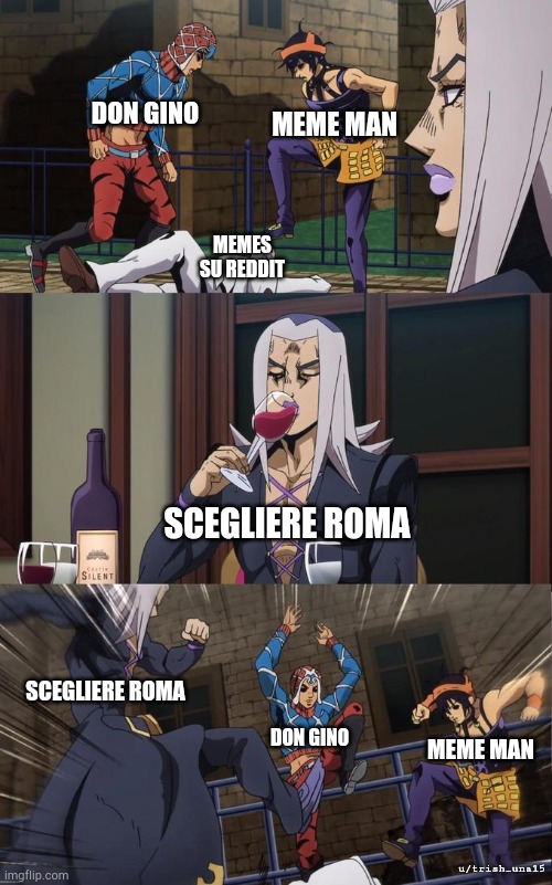 Abbacchio Joins the Kicking - Imgflip